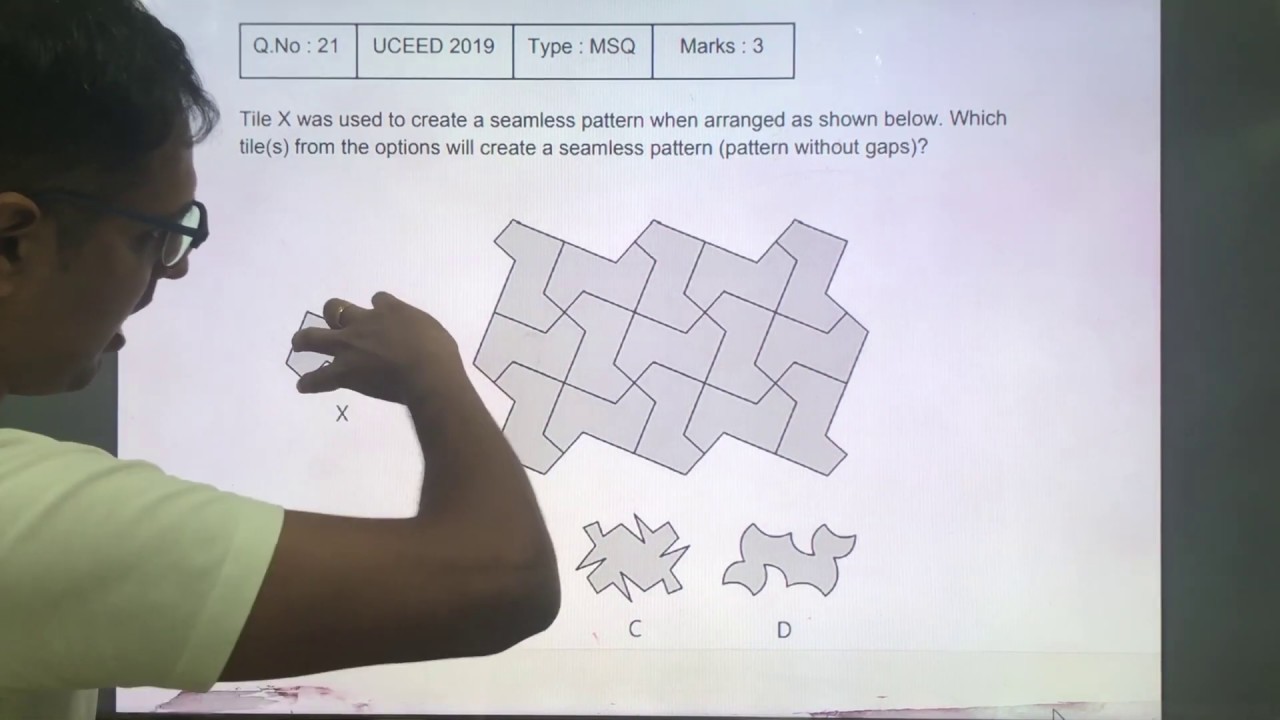 UCEED 2019 Solved Paper - Solution for Question No. 21 - YouTube