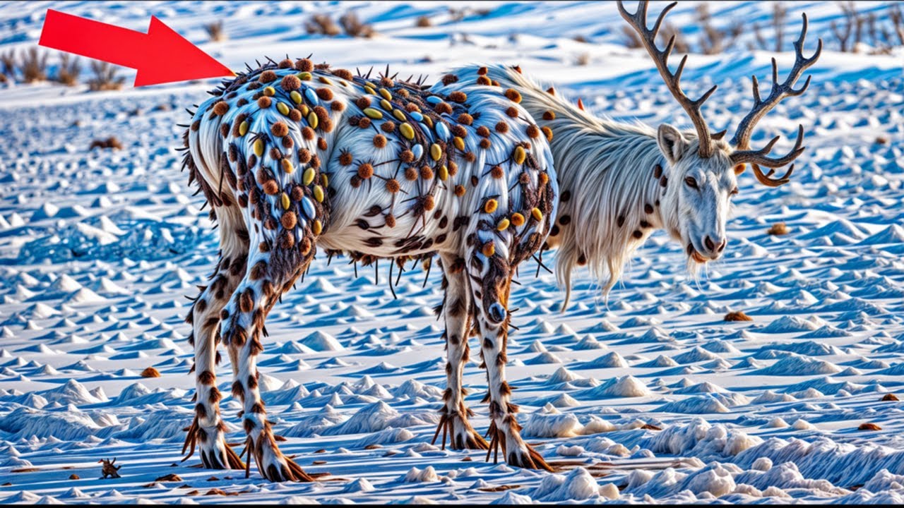 Brave Reindeer Rescued from Painful Parasites - YouTube