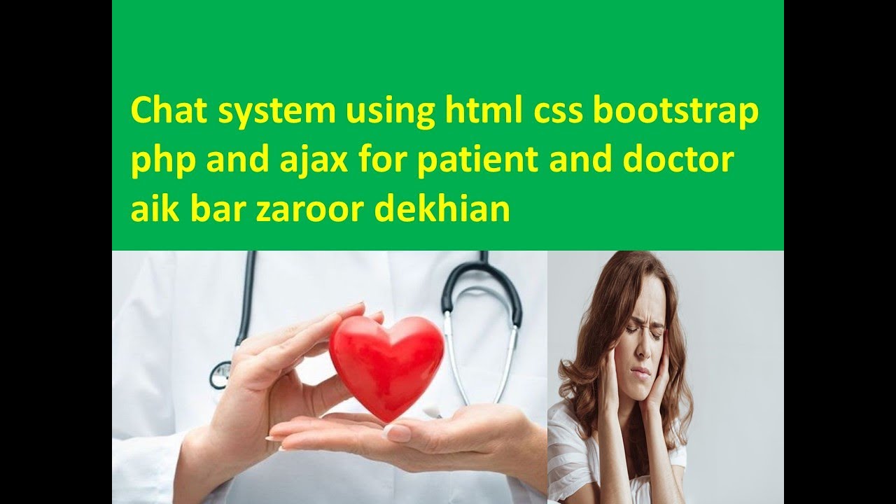 Web Chat Application Using Php With Mysql And Ajaxdoctor Patient Communication Web App Youtube 8981