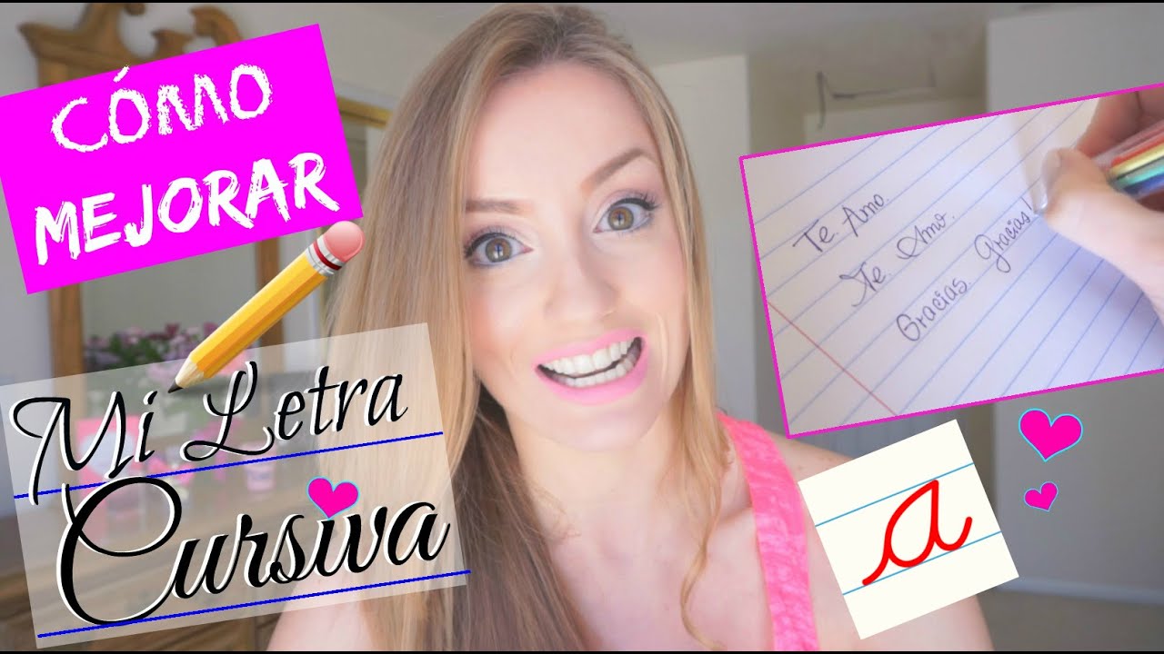 COMO MEJORAR MI LETRA CURSIVA! | TIPS DE ESTUDIO #BackToSchool | Katie ...