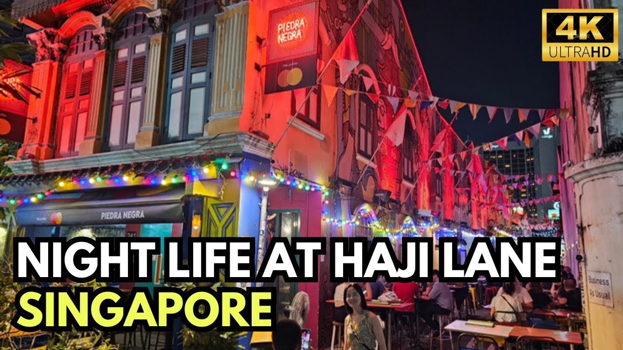 Night Life at Haji Lane ~ Singapore Walking Tours [4K] - YouTube