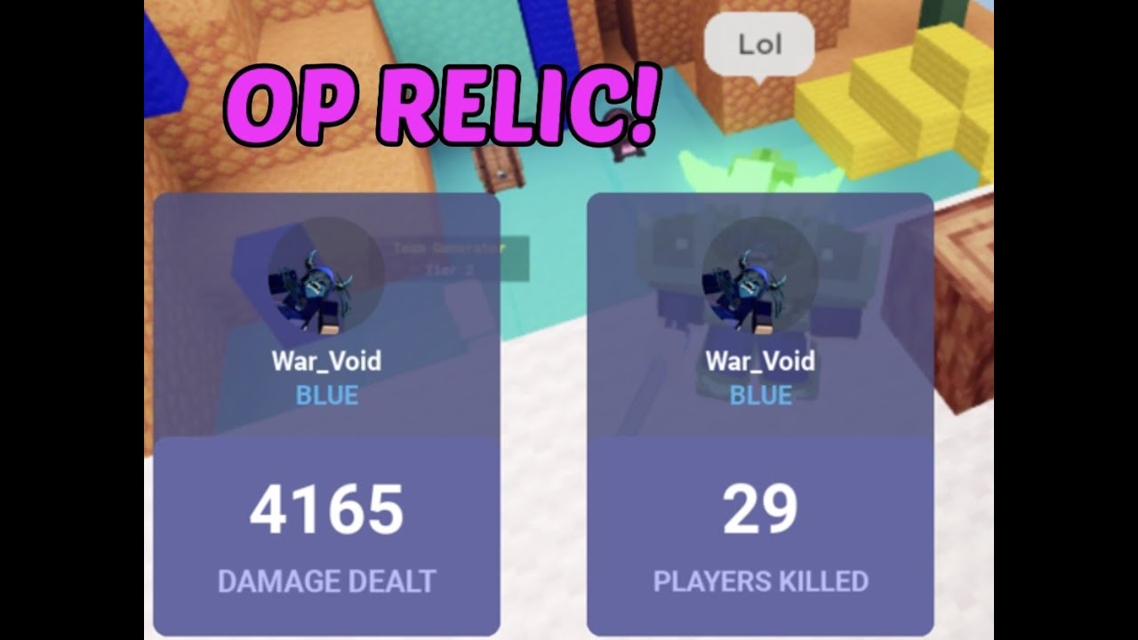 This Is The New Best Relic Roblox Bedwars Youtube