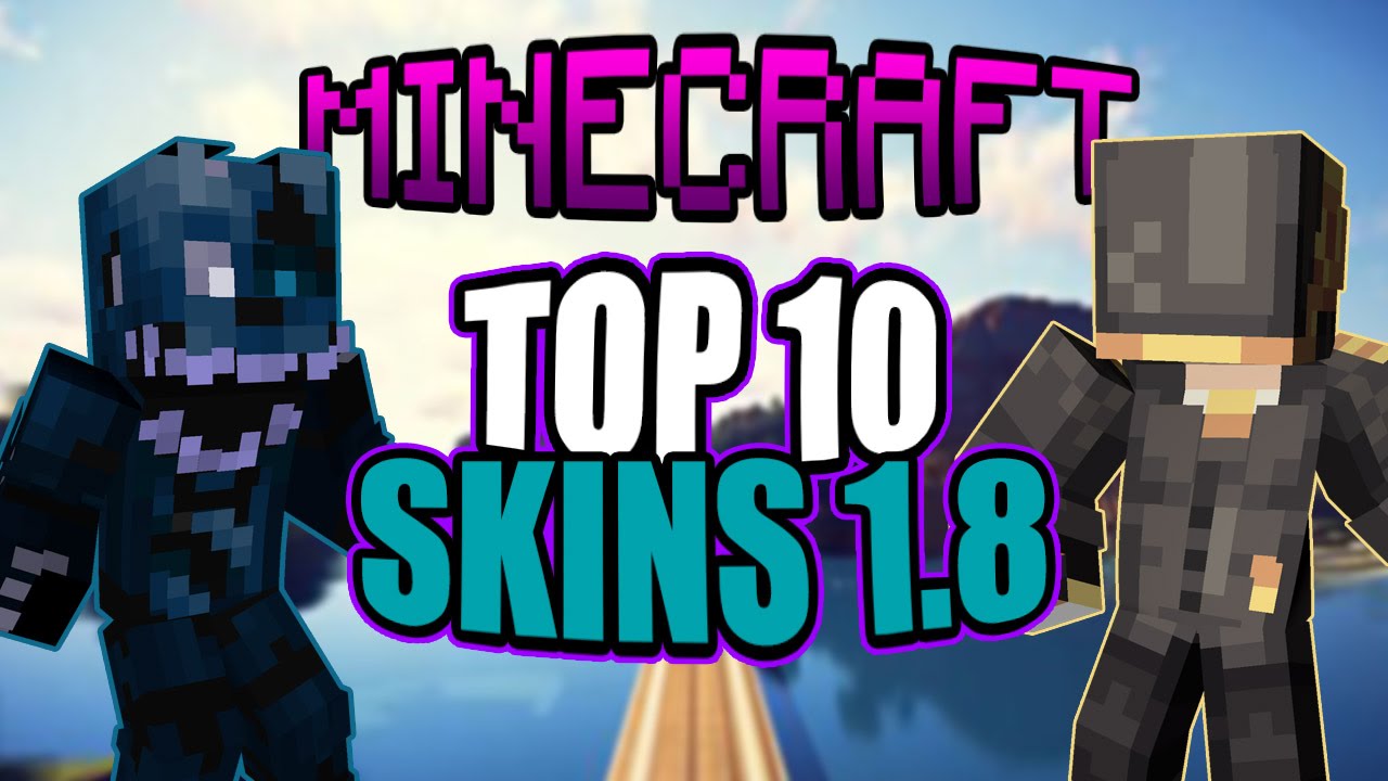 TOP 10 SKINS MINECRAFT 1.8 #B.Pack Skins - YouTube