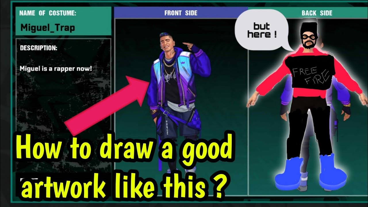 How do draw a good artwork like this trap costume //full detail ...
