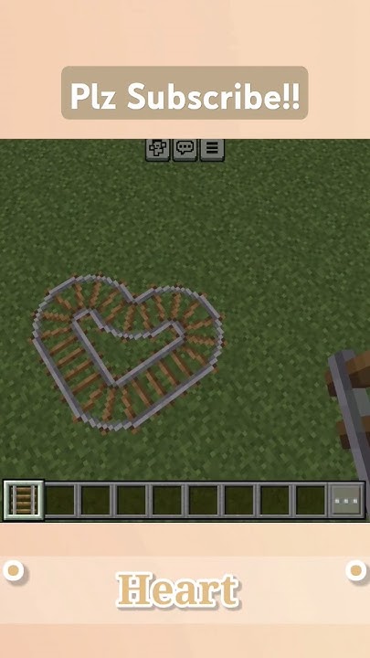 How To Make A Heart In Minecraft!! #minecraft #shorts - YouTube