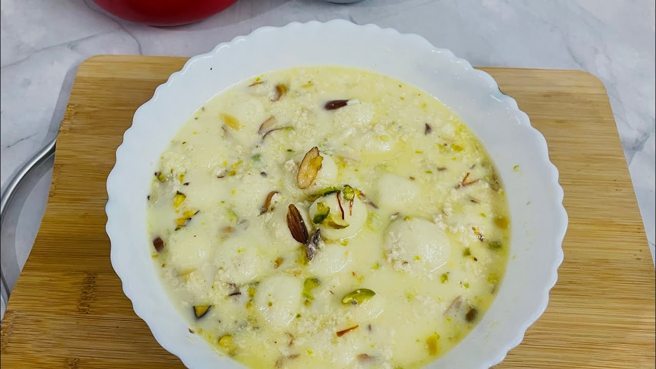 Chena Kheer Recipe / Angoori Malai / Janmashtami Special - YouTube