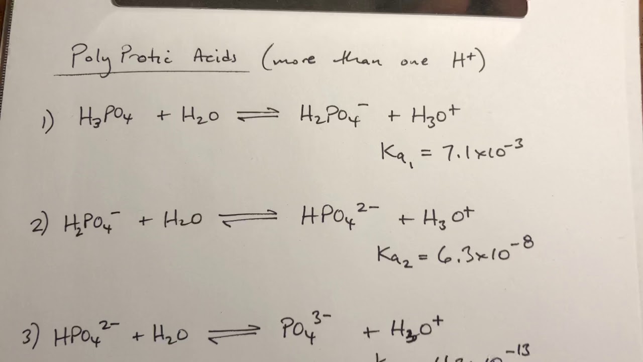 Polyprotic acids (H3PO4) - YouTube