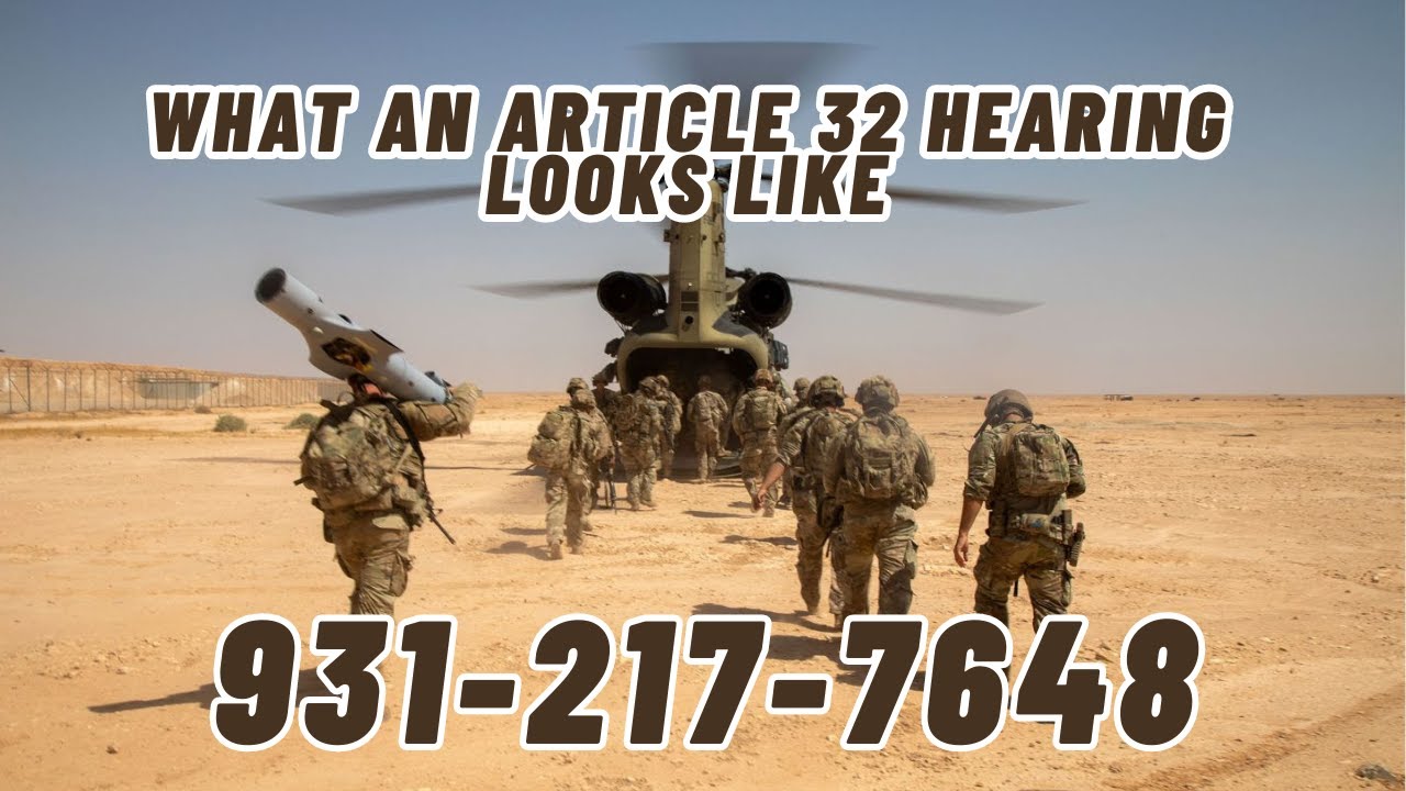 What an Article 32 Hearing Looks Like - YouTube