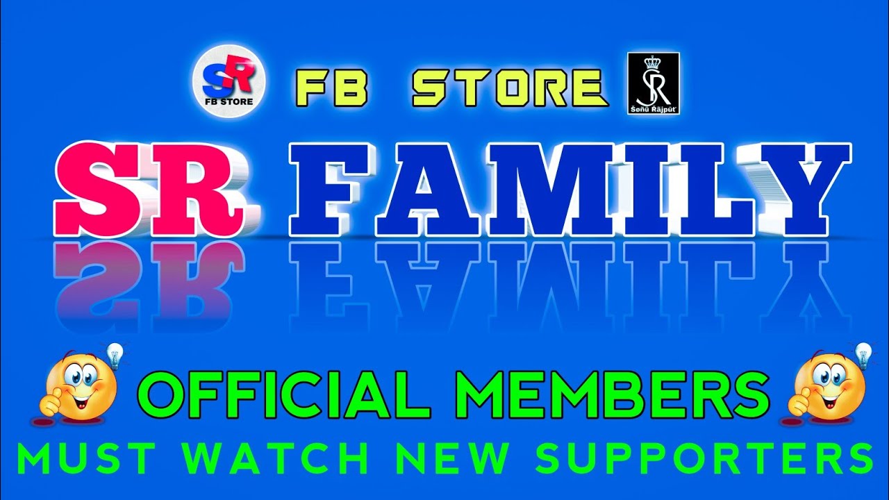 SR Official Members | SR Family | Fb Store Official Members - YouTube