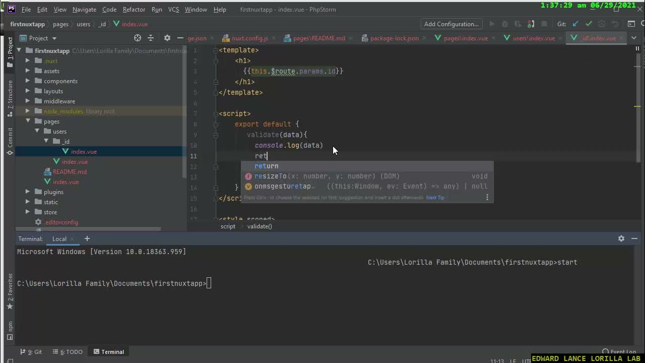 【NUXT】Validating Parameter - YouTube
