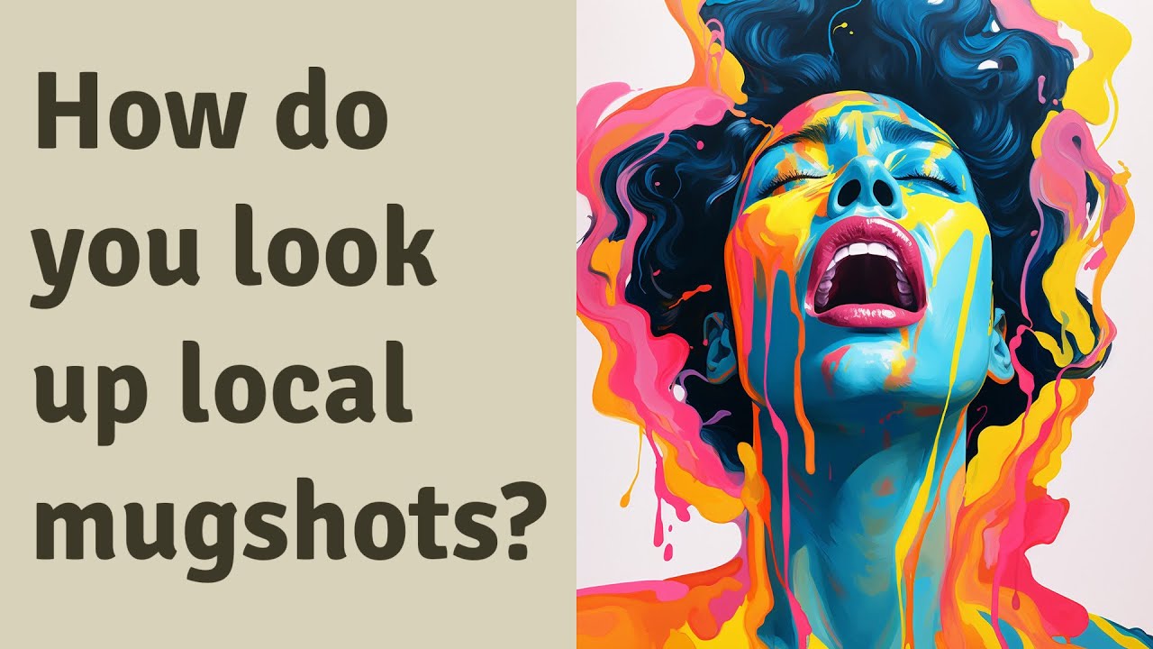 How do you look up local mugshots? - YouTube