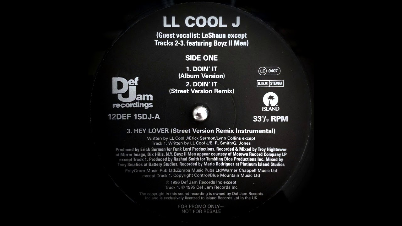 LL Cool J - Hey Lover (Erick Sermon Remix Instrumental) (1996) [Promo ...