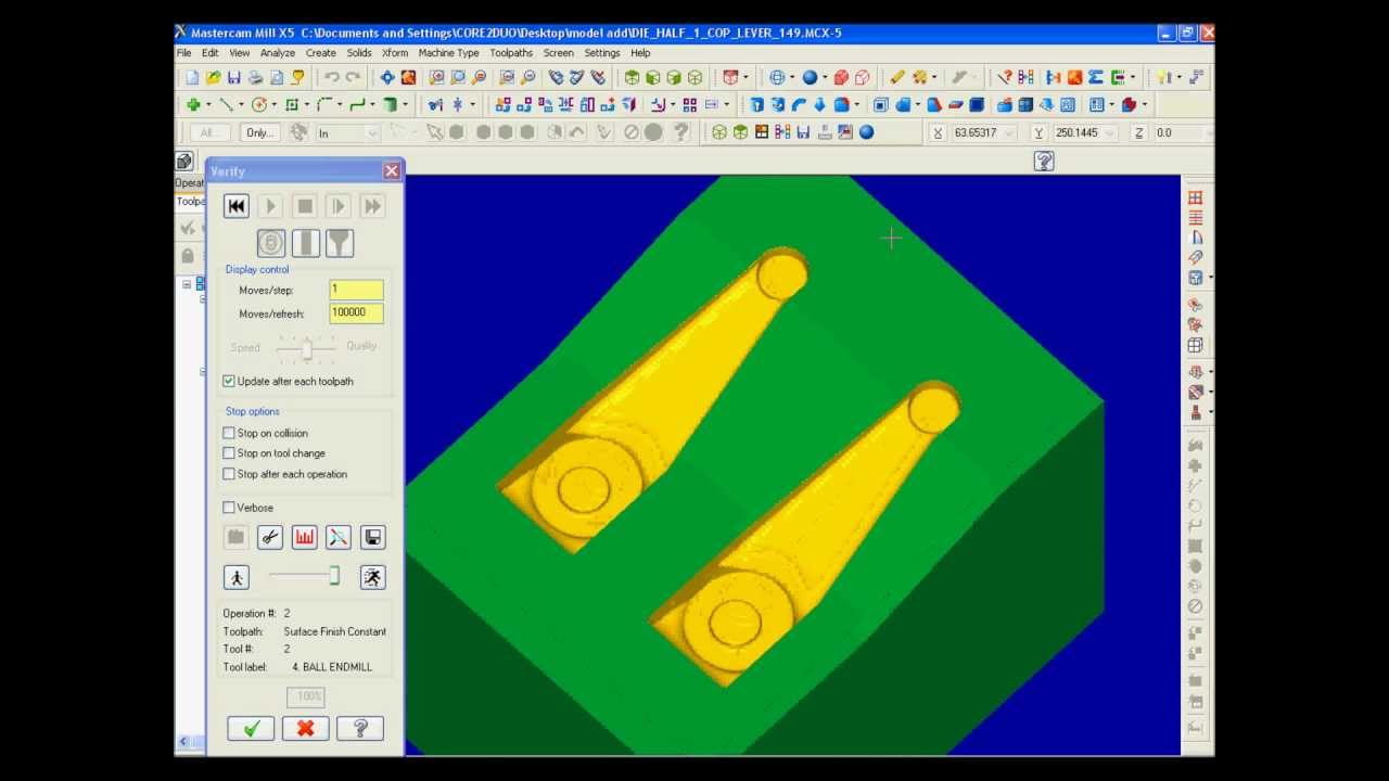 Mastercam Restmill with STL file.wmv - YouTube