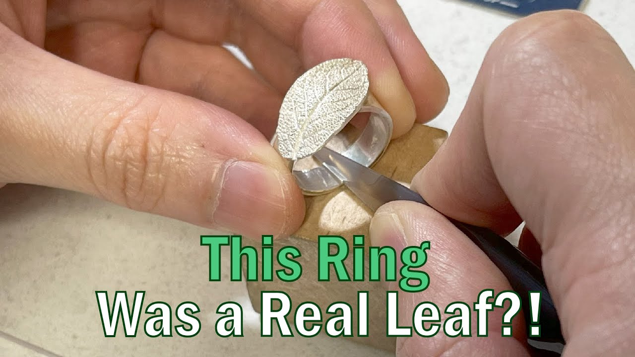 How to Make a Silver Leaf Ring with Silver Clay | Beginner DIY Jewelry ...