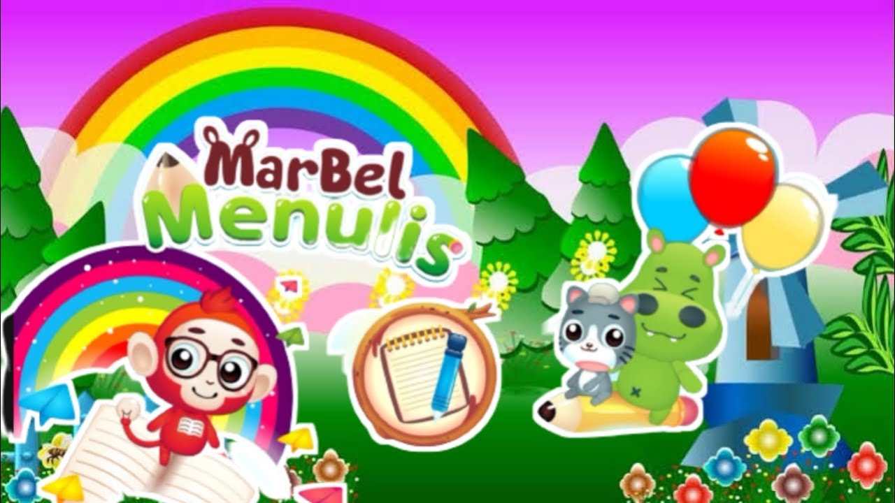 Belajar Menulis Angka 123 Anak TK | Video Anak | Marbel Menulis @Pawon ...