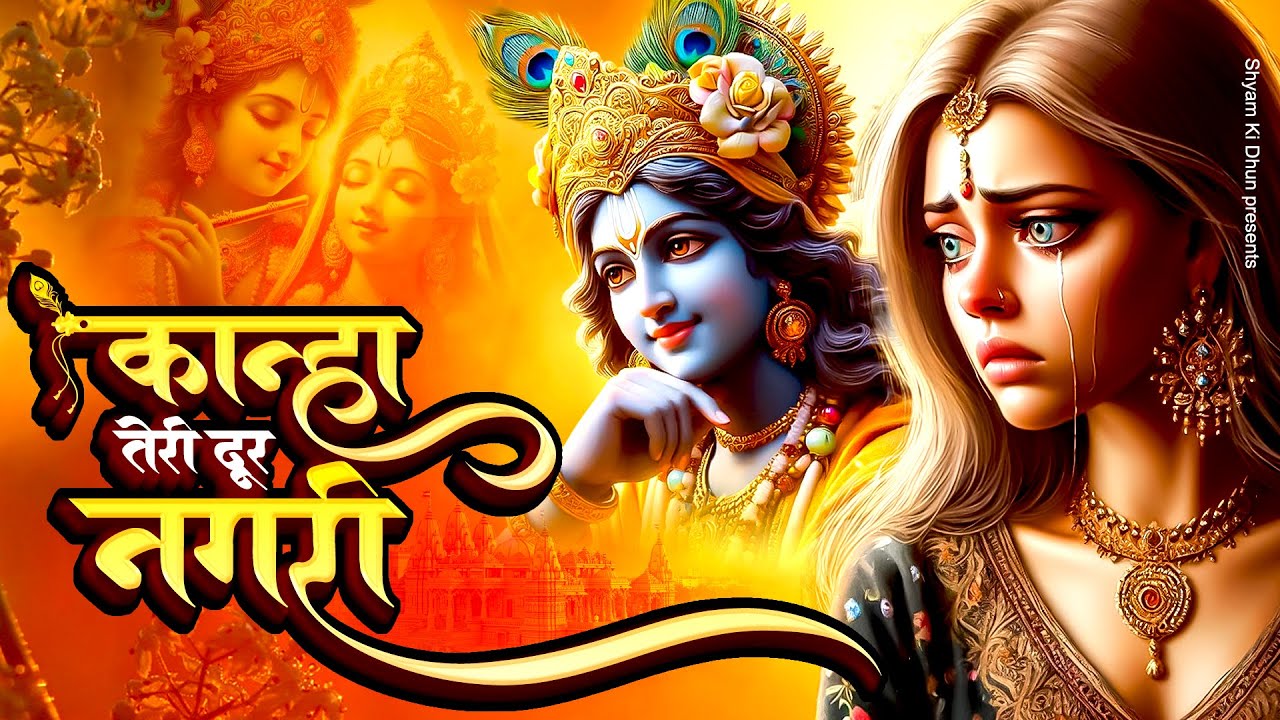 😭दिल तड़प जायेगा ये भजन सुन कर - कान्हा तेरी दूर नगरी😔2025 Sad Radha ...