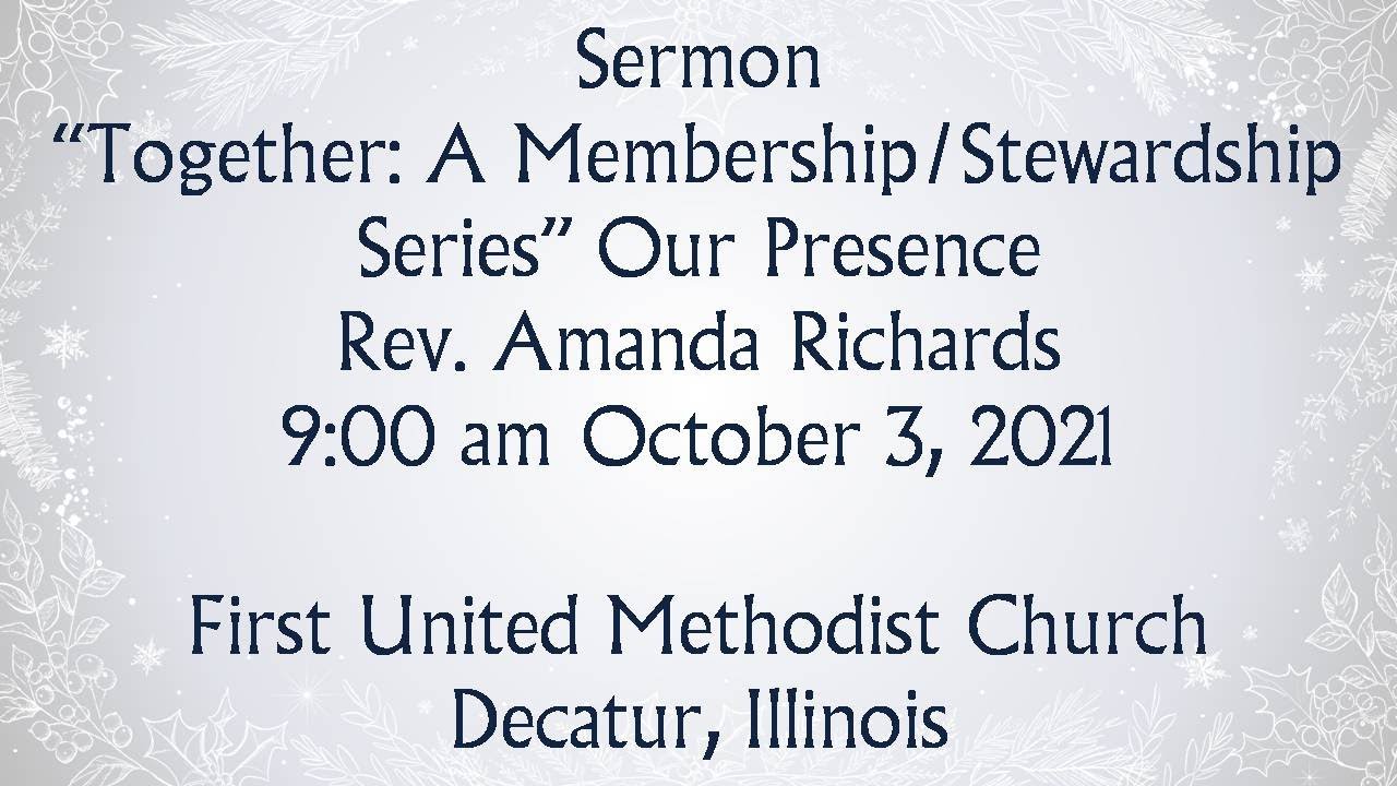 First United Methodist Church, Decatur, IL 10 03 2021 - YouTube