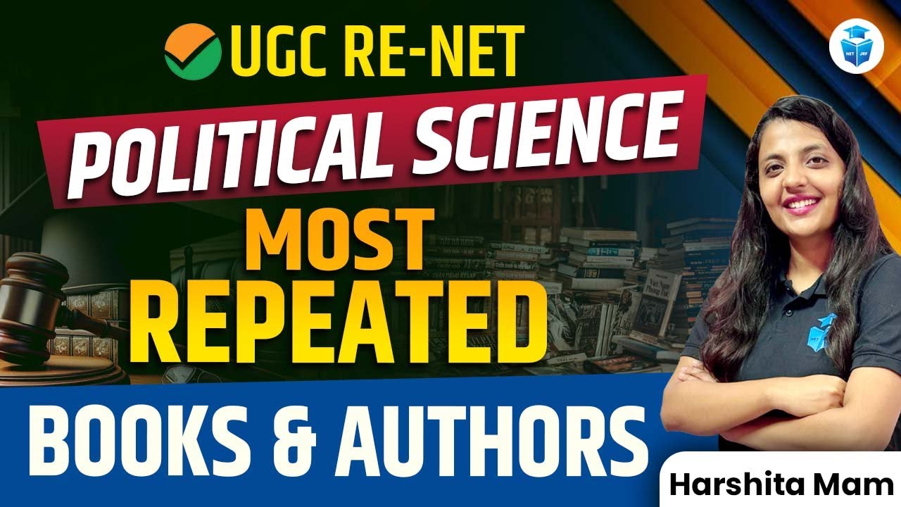 UGC NET Political Science 2024 | Most Repeated Books & Authors by Harshita Mam | JRFAdda - YouTube