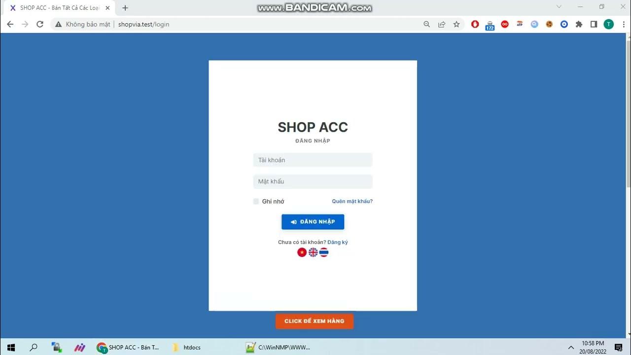 Sourcecode shop bán via, bán clone, bán mail, key vpn, bán tool v.v ...