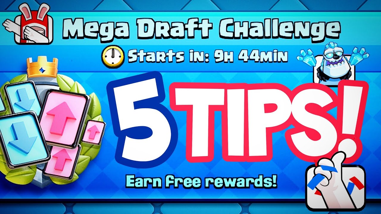 MEGA DRAFT CHALLENGE 5 TIPS FOR BEST DECK (Clash Royale) - YouTube