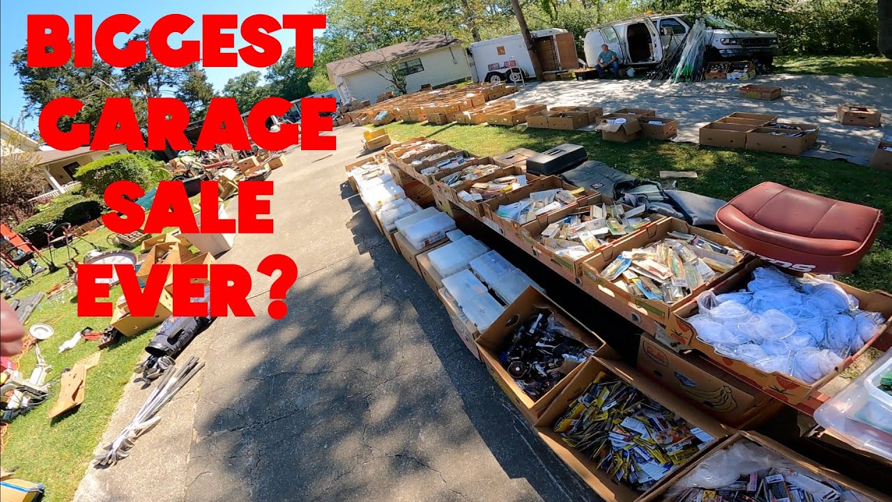 HUGE Garage Sale - LET'S GO! - YouTube