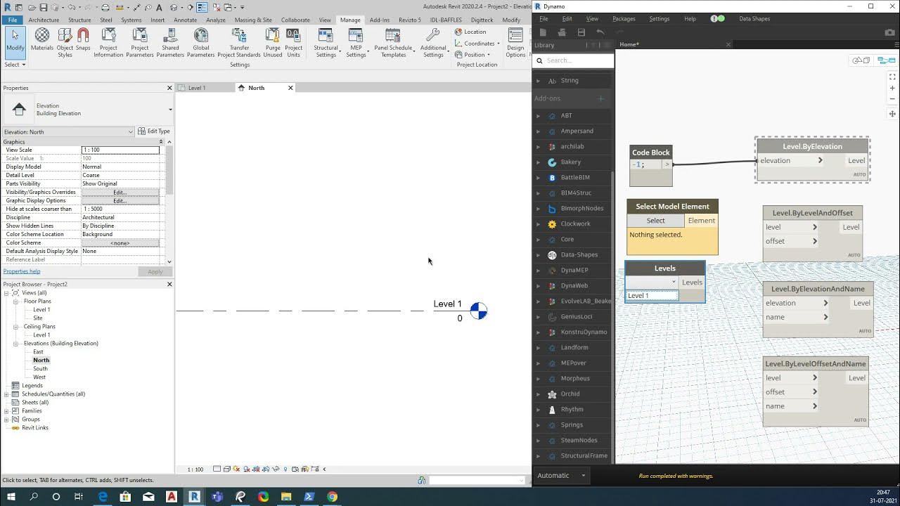 How to create level using dynamo | How to draw Level by dynamo | Revit ...