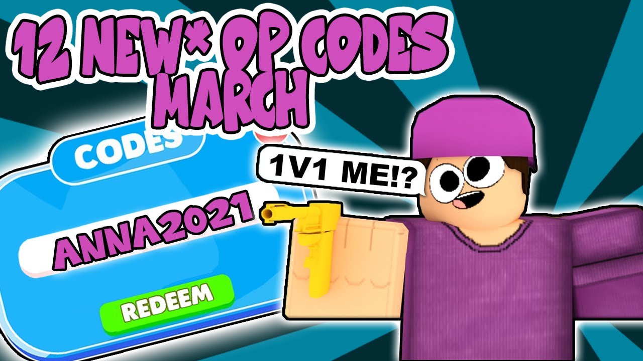 ALL *NEW* 12 SECRET OP CODES! Arsenal Roblox l March 2021 - YouTube