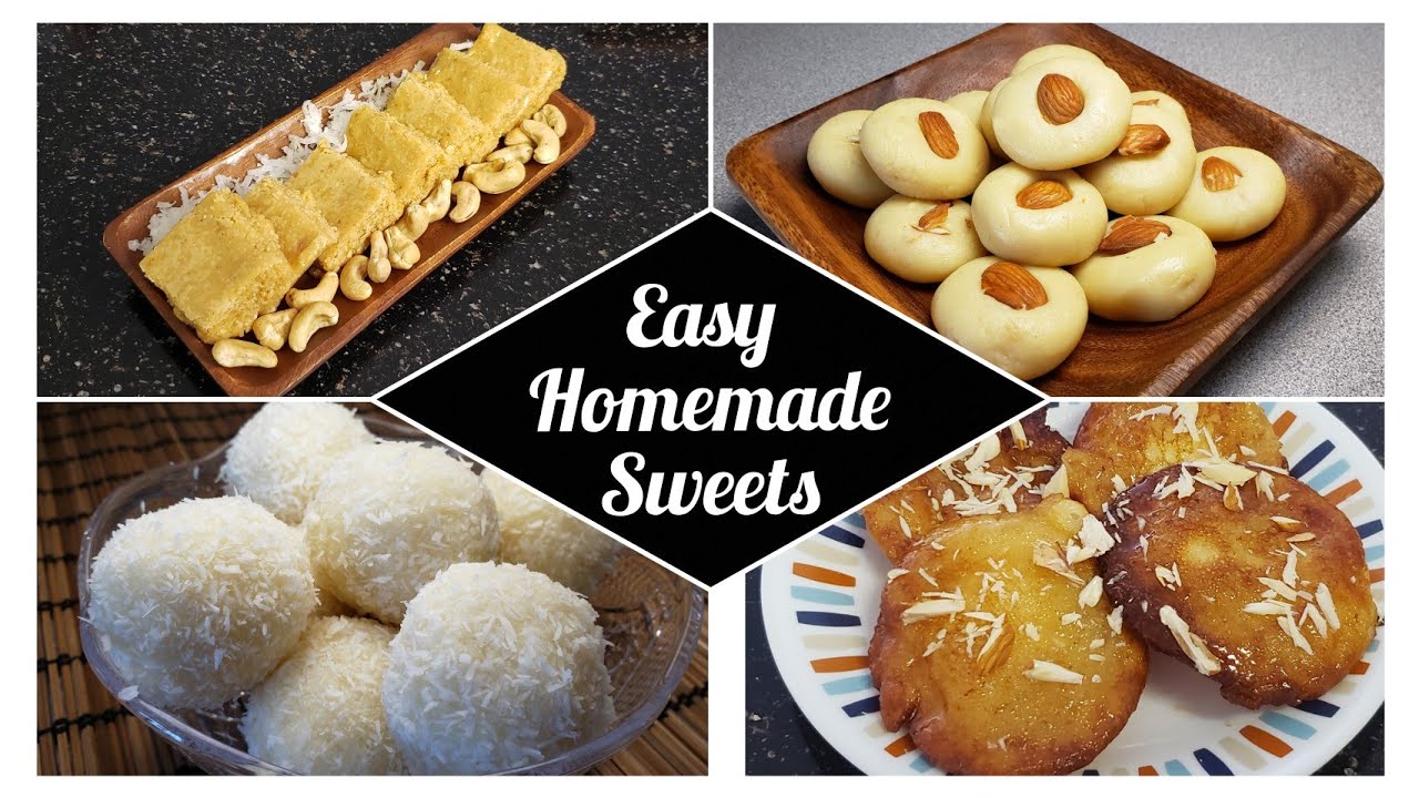 Homemade Sweets ¦ Indian Sweet Recipe ¦ Quick & Easy Mithai Recipe ...