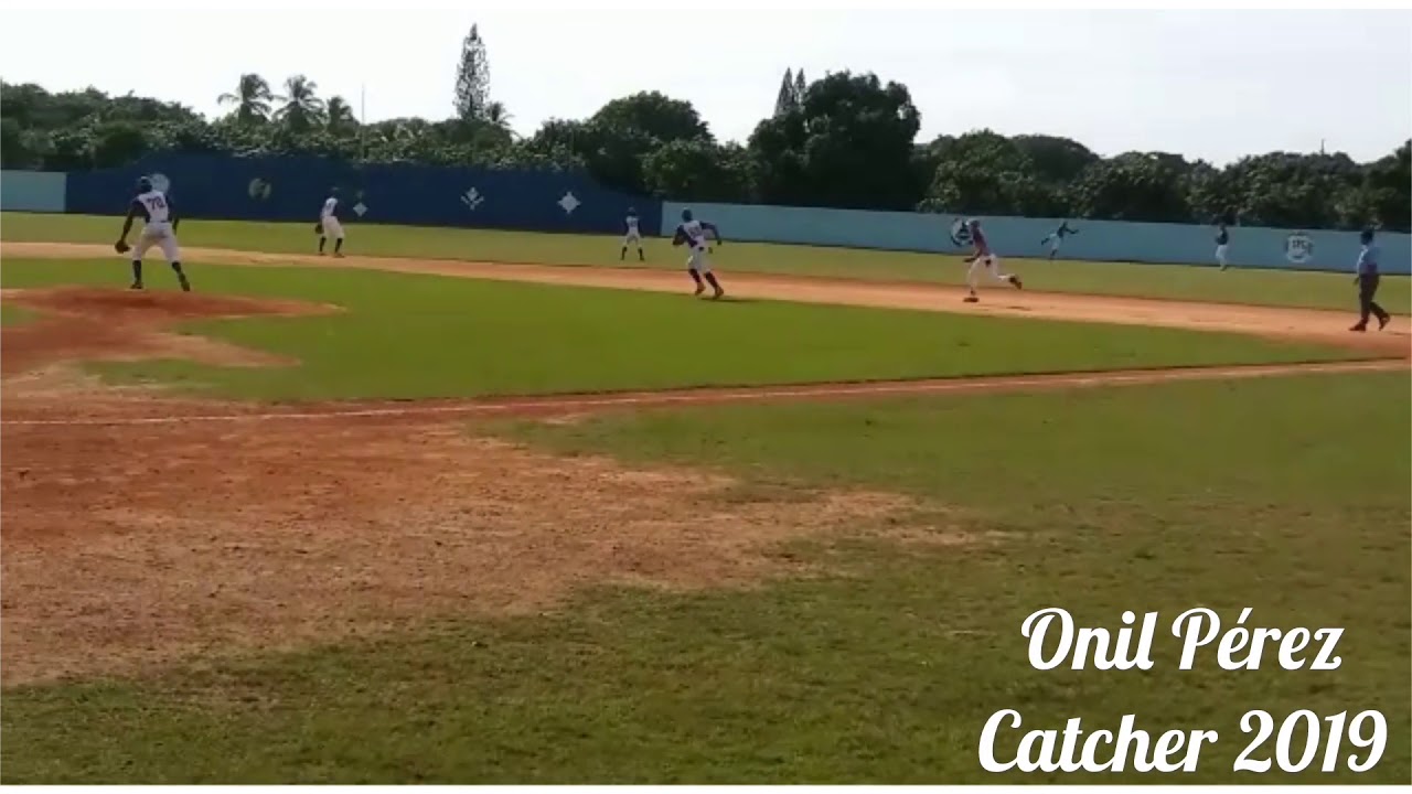 Onil Perez Catcher 2019 Vs Pitcher 90 MPH - YouTube