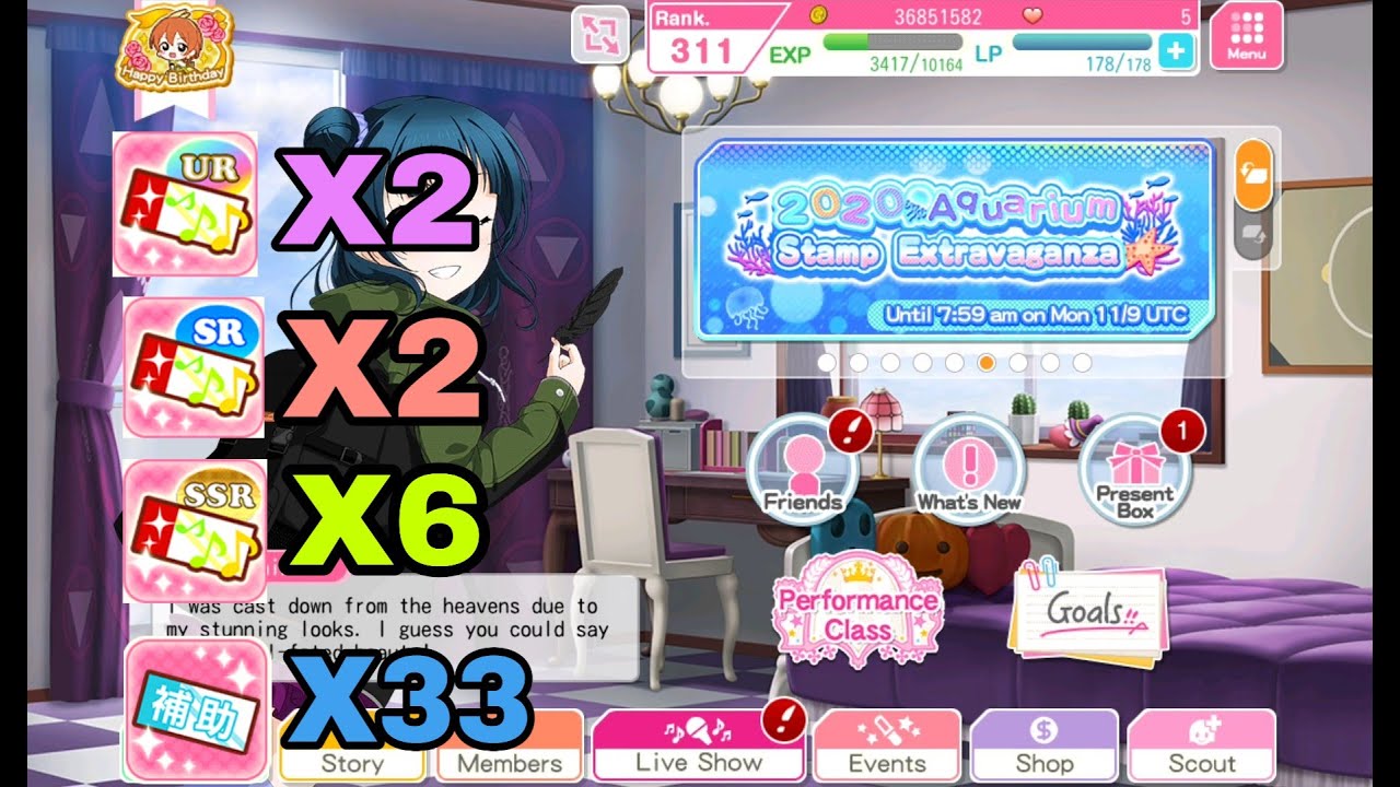 Mega Scout! 3 UR Guaranteed + 6 SSR + 32 Blue Tickets Love Live! School ...