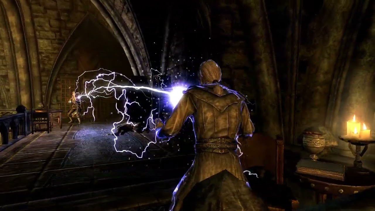 Skyrim Battles - Insane College Wizard vs Vingalmo - YouTube