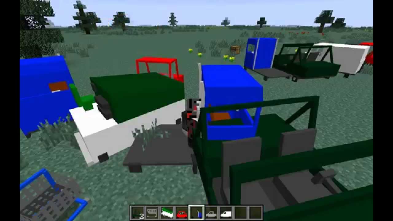 Minecraft Vehicle Mod - YouTube