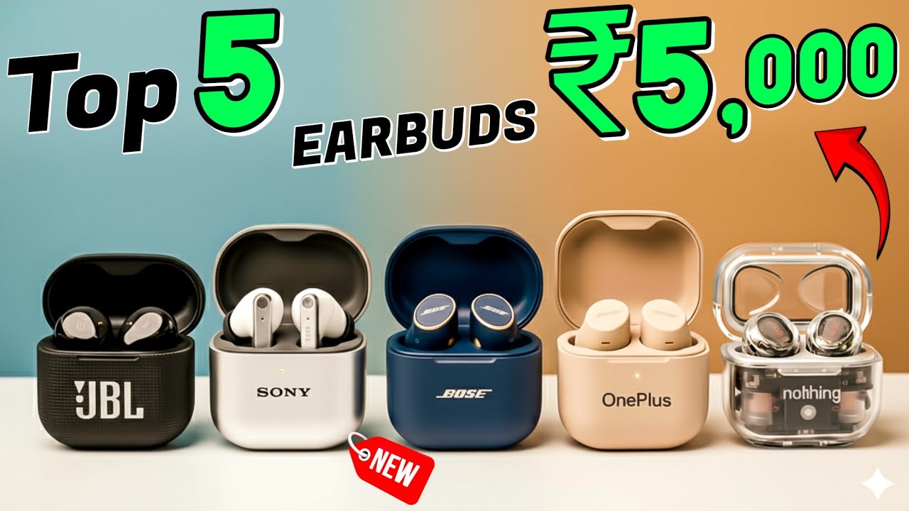 Best Earbuds Under 5000 in 2025🔥Best Tws Under 5000⚡Best Earbuds Under ...