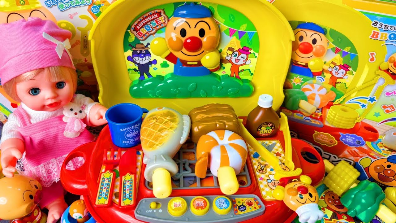 [🍤toy asmr🍤] Anpanman Cooking with Toys🍱アンパンマンKitchen Playset🥙Delicion ...