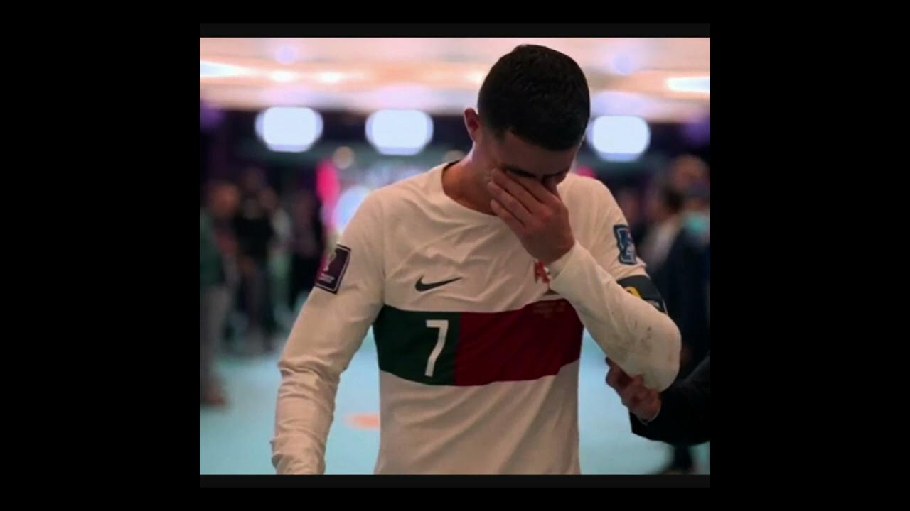 CR7 crying last world cup (past lives) - YouTube