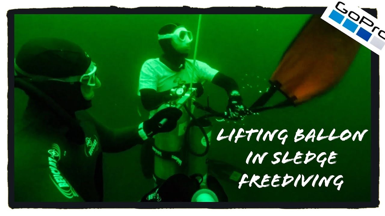 How to handle the lifting balloon in sledge freediving | A Freedive4u ...