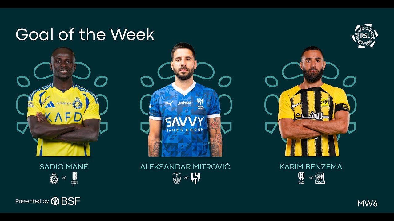 BSF Goal of the Week nominees - RSL Matchweek 6 - YouTube