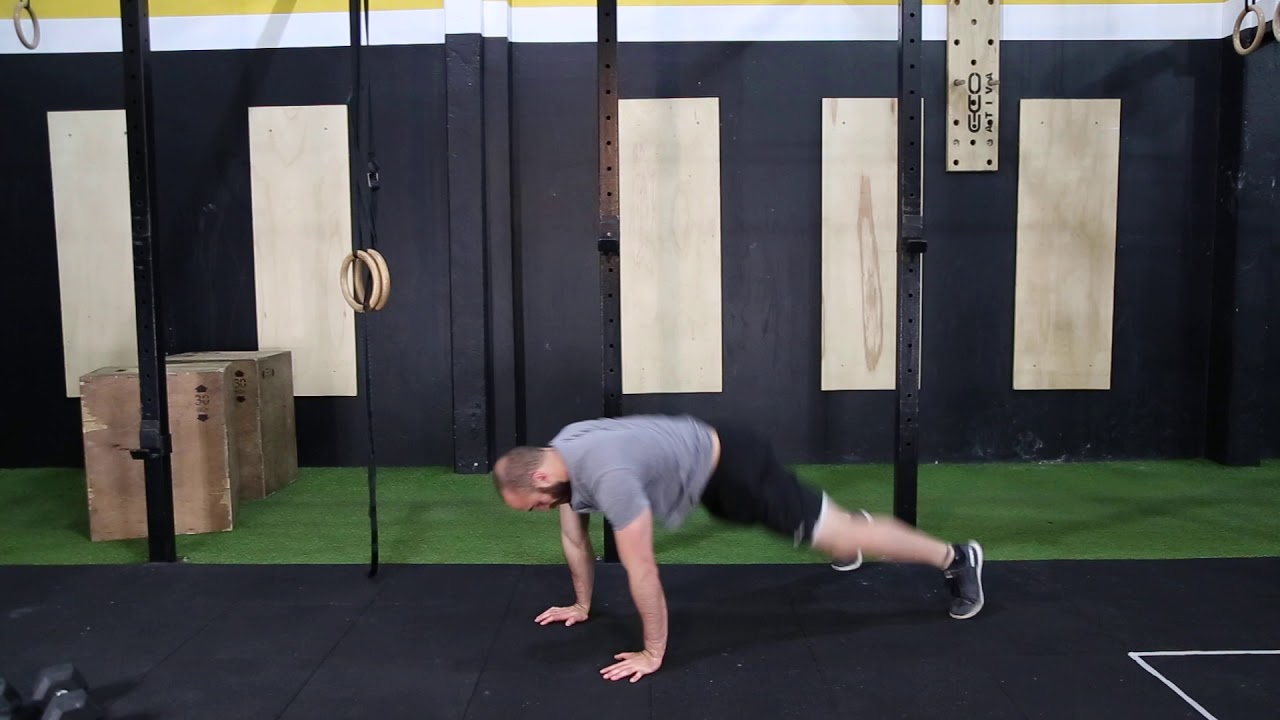 Meio burpee (No Push up burpee/jumping up-down) - YouTube