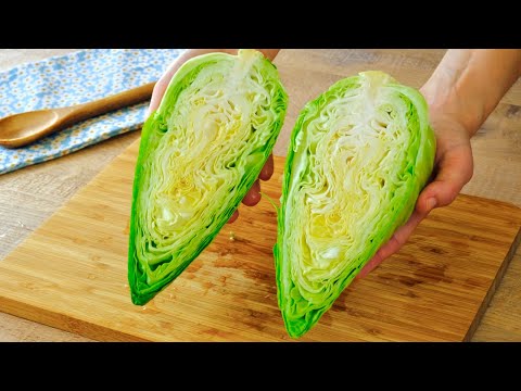 Lahana etten daha lezzetli! Basit ve kolay lahana tarifi. [Vegan] ASMR pişirme