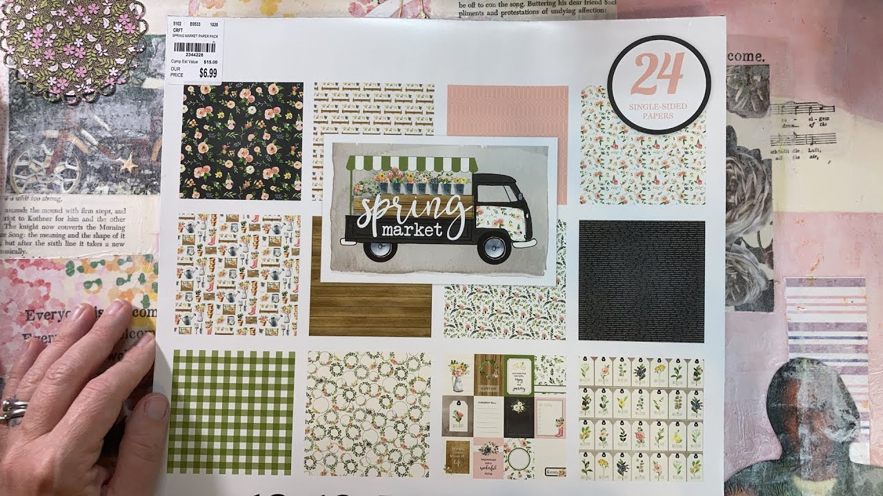 Making a journal with 12x12 paper - YouTube