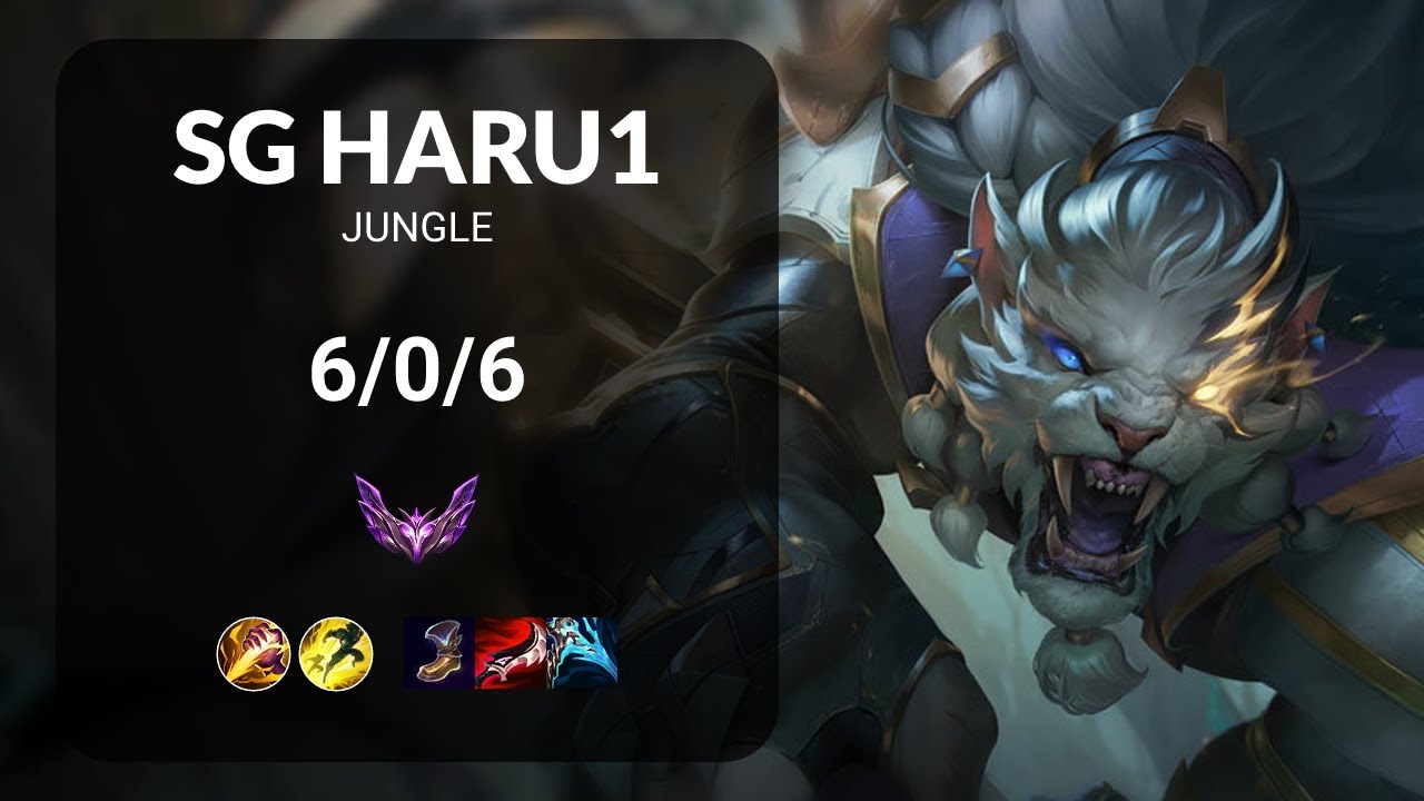 SG Haru1 Rengar vs Kindred JUNGLE - KR MASTER Patch 13.13 - YouTube