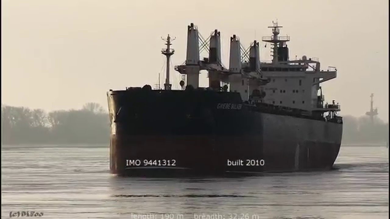GREBE BULKER | Weser höhe Brake Unterweser - YouTube