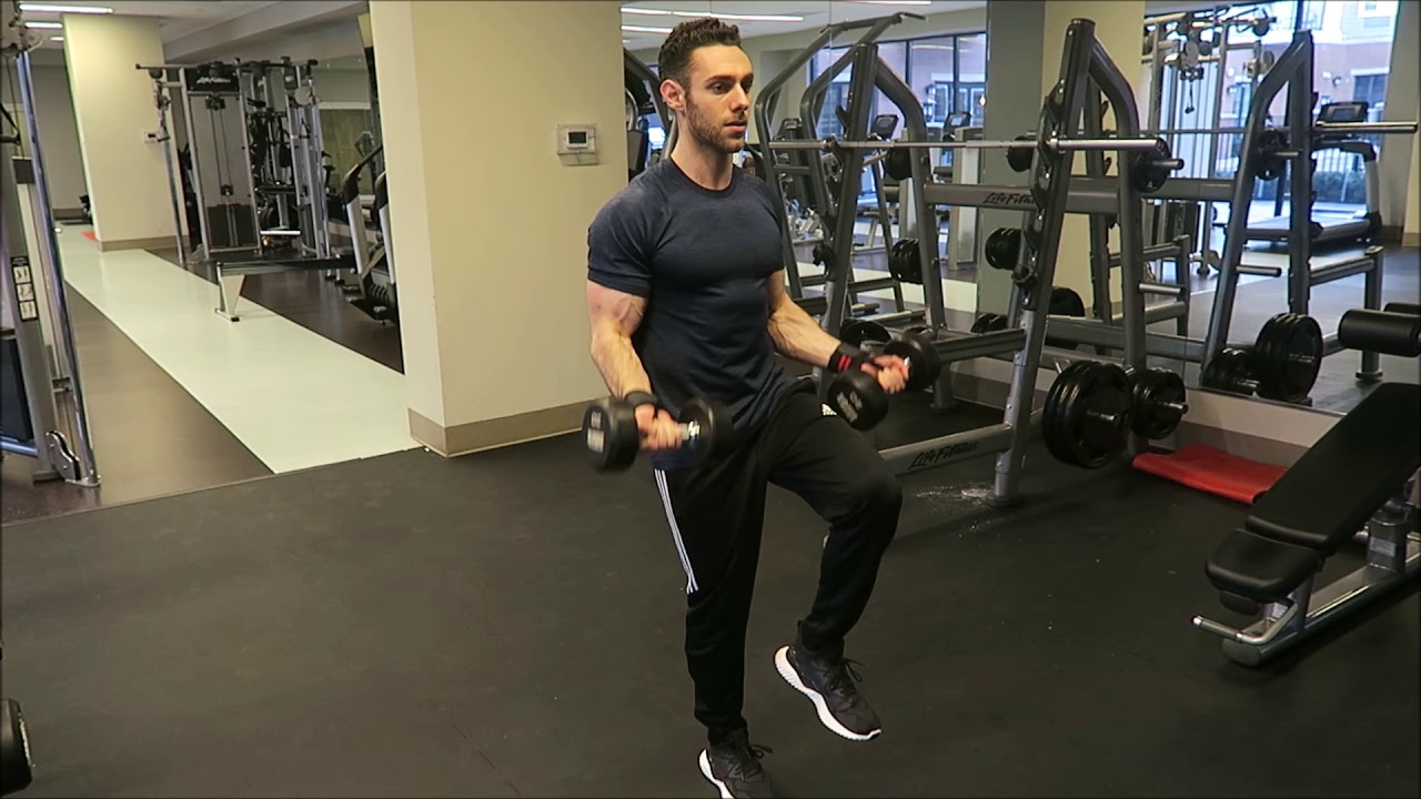 Single Leg DB Curl - YouTube