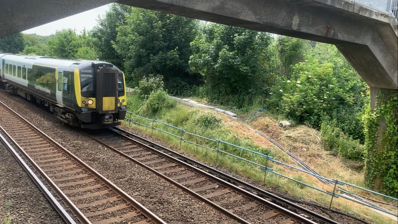 Class 444 Desiro | 444038 + 444034 | South Western Railway - YouTube