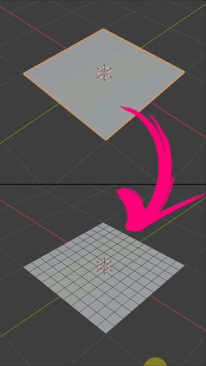 How to add subdivision in plane in Blender #3d #blender #blender3d ...