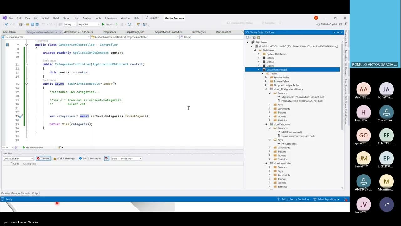 Taller ASP NET CORE MVC Entity Framework 2 - YouTube