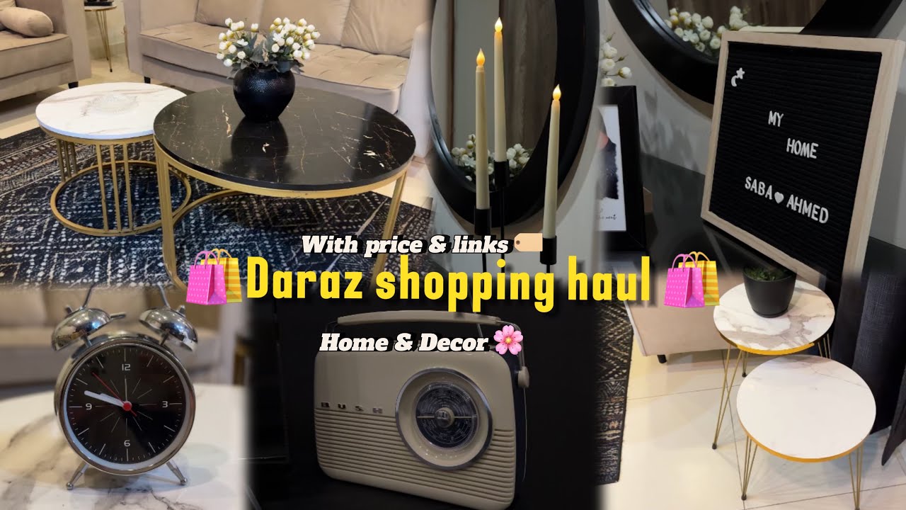 Daraz Shopping Haul🛍️ | aesthetic best finds | home decor | Saba Ahmedd ...