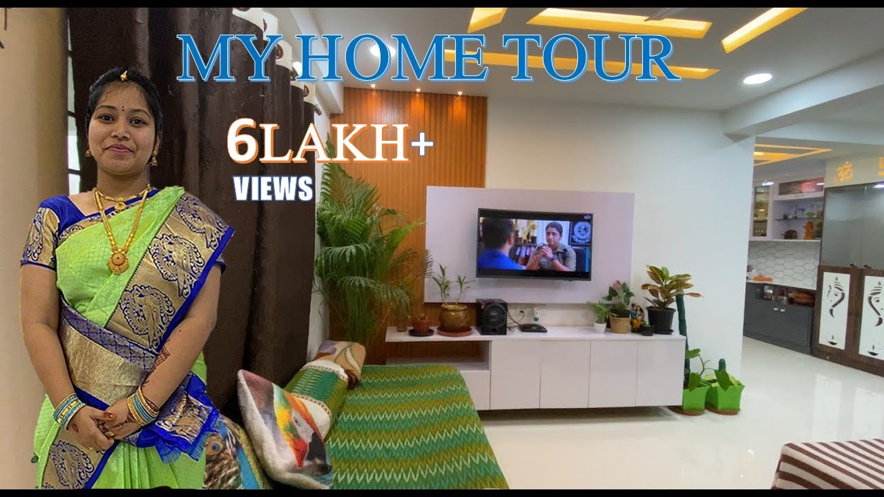 My Home Tour || 2BHK || Mr. & Mrs. Pradeep's Beautiful Home Tour ...