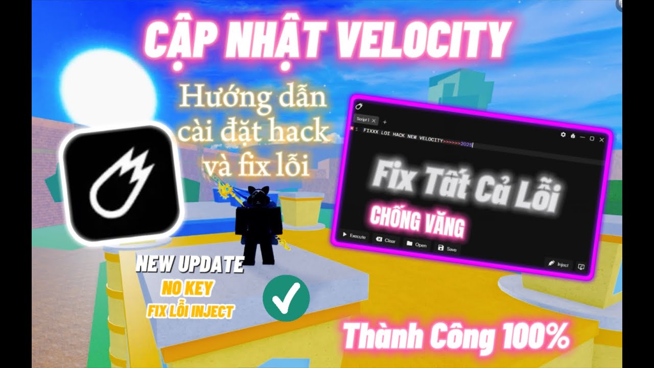 Hướng dẫn cách tải Hack Roblox PC FIX LỖI INJECT | VELOCITY | CẬP NHẬT ...