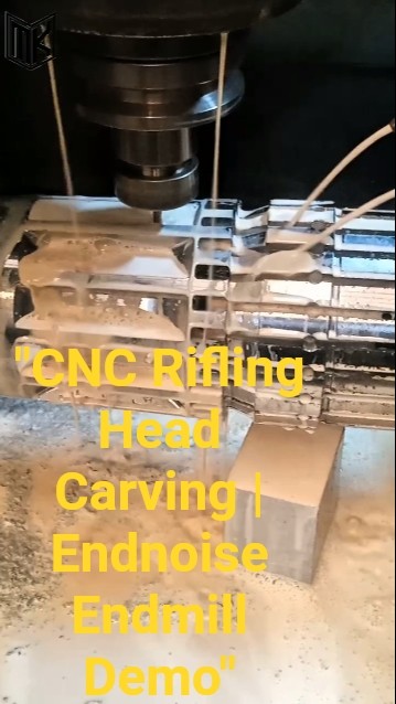"CNC Rifling Head Carving | End noise End mill Demo"#machine#cnc ...